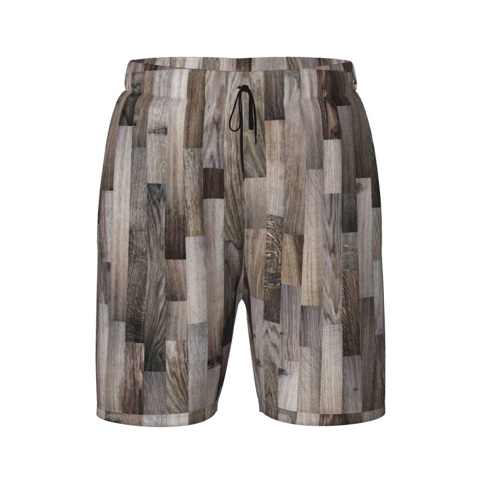 Coaee Wooden Texture for Boys Swim Trunks Compression Liner Swim Shorts ...