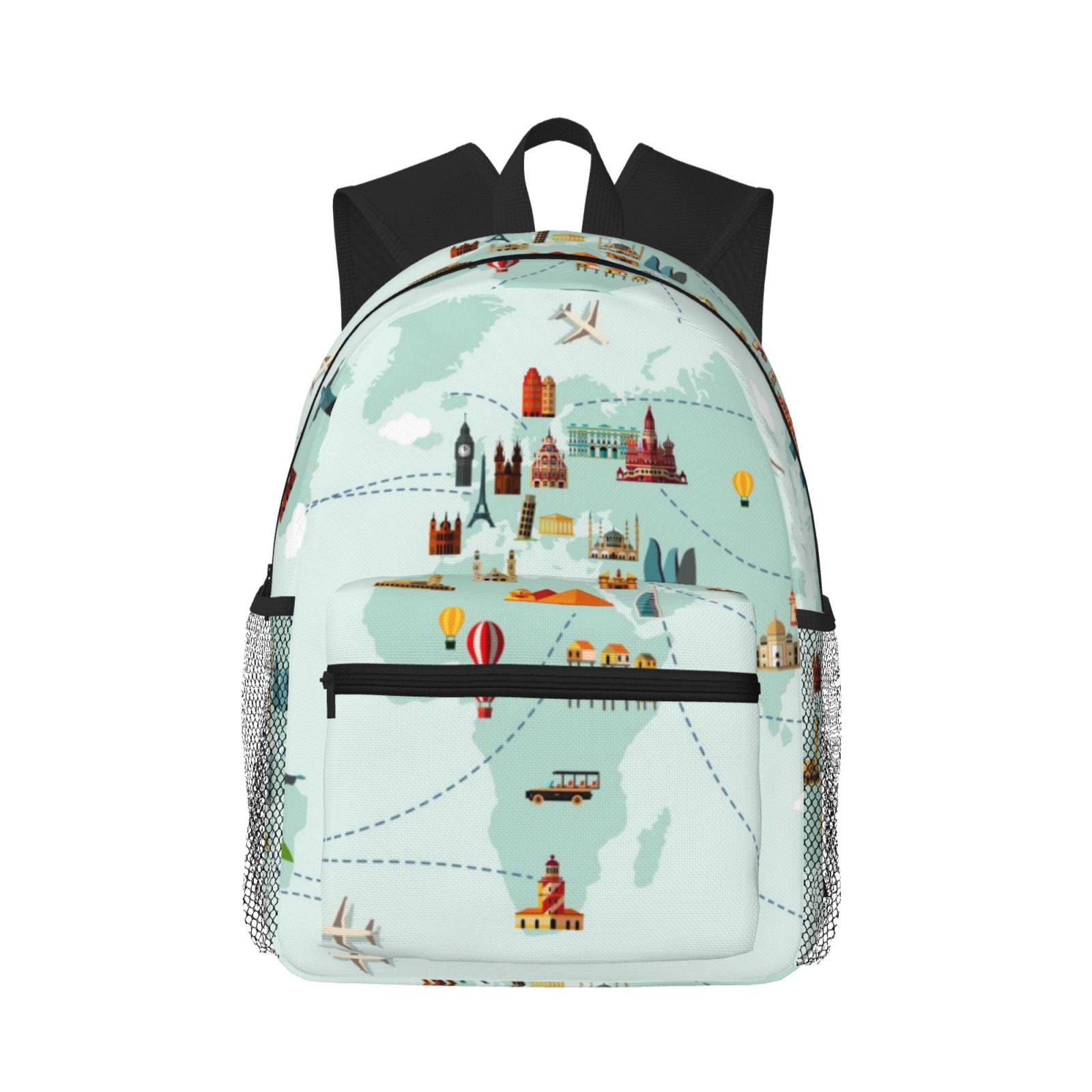 Coaee World Travel Map Light Casual Backpack Daily use backpack ...