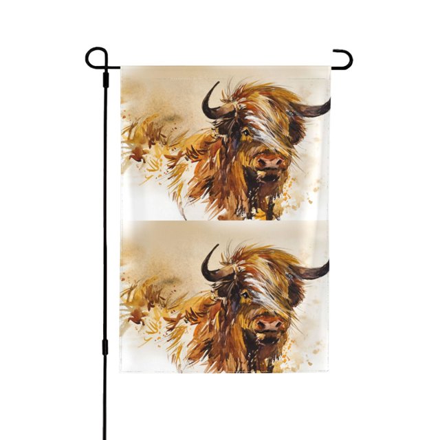 Coaee Yak Double Sided Garden Flag, Weather Resistant Yard Flag ...