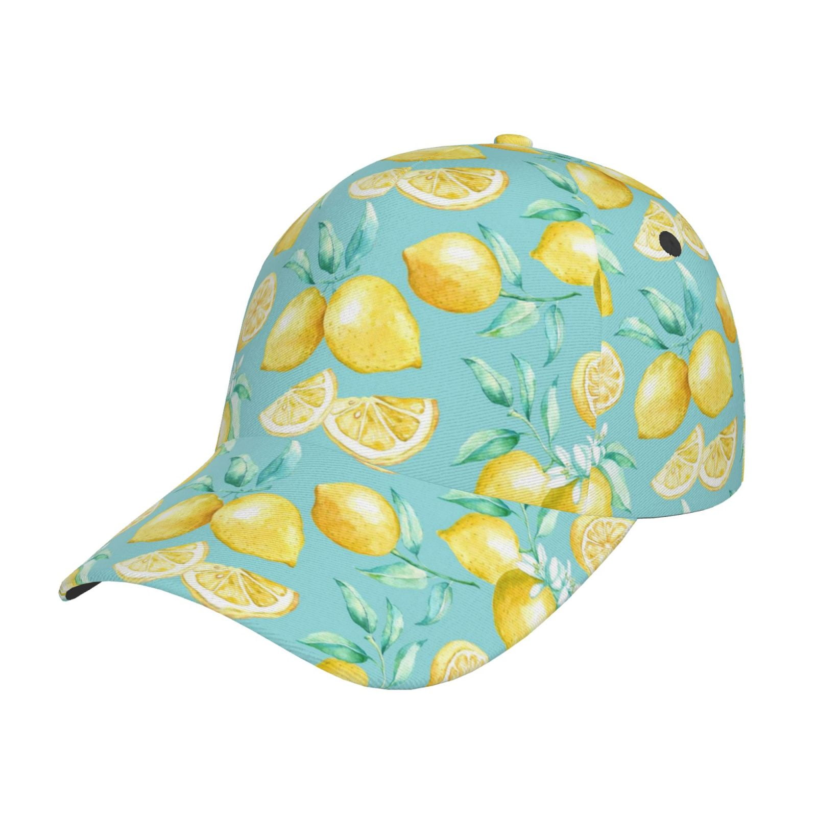 Coaee Yellow Lemon Adjustable Fashionable Curved Brim Baseball Cap ...