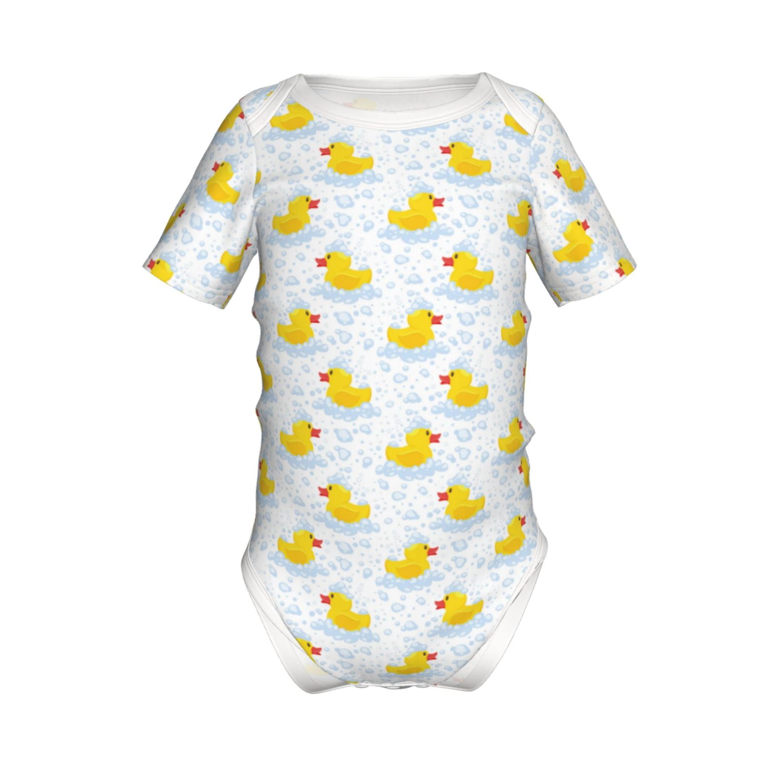 Coaee Yellow Rubber Duck for Soft Baby Short-Sleeve Bodysuit Baby ...