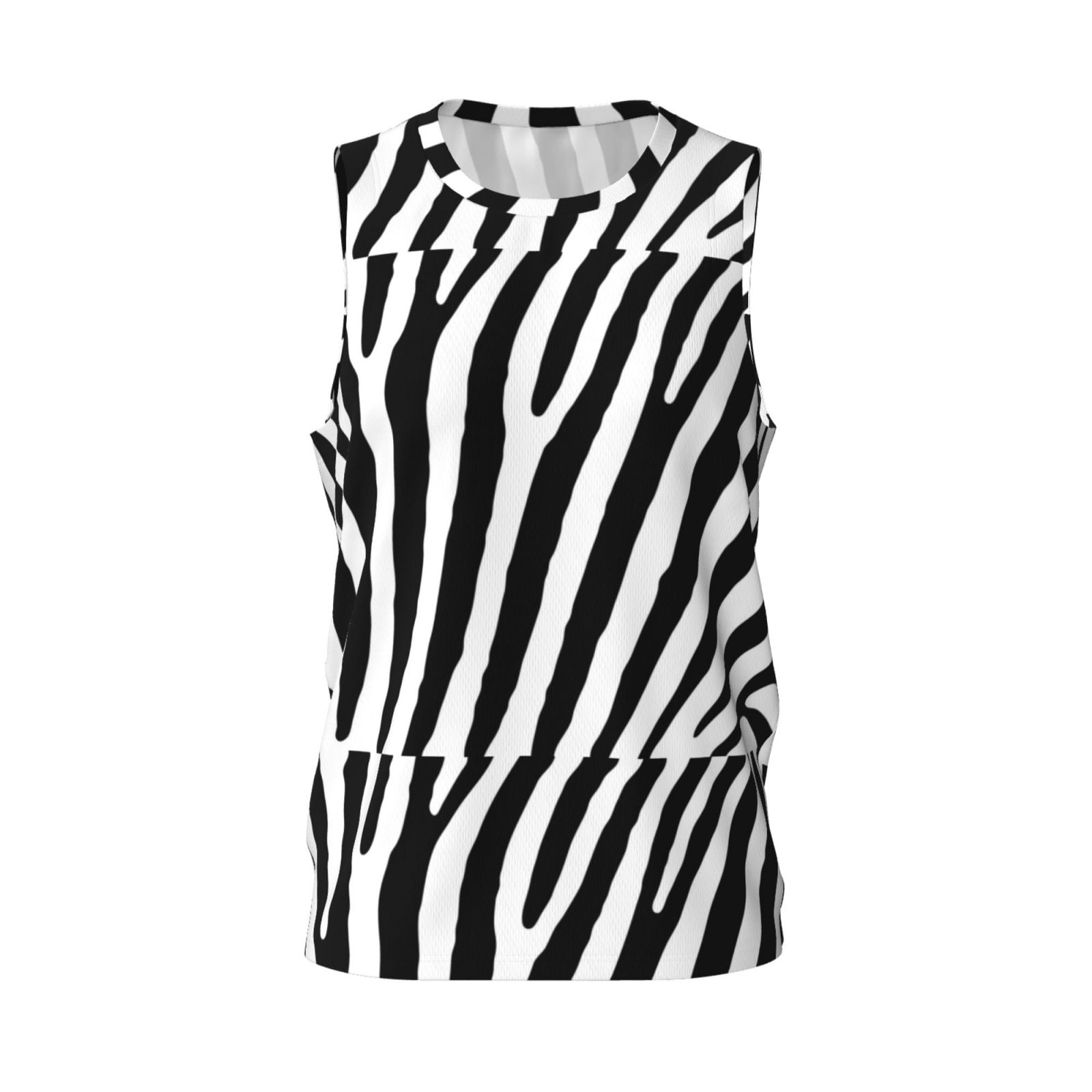 Coaee Zebra Men's Basketball Jersey S-4XL Men's Sleeveless Tops Single ...