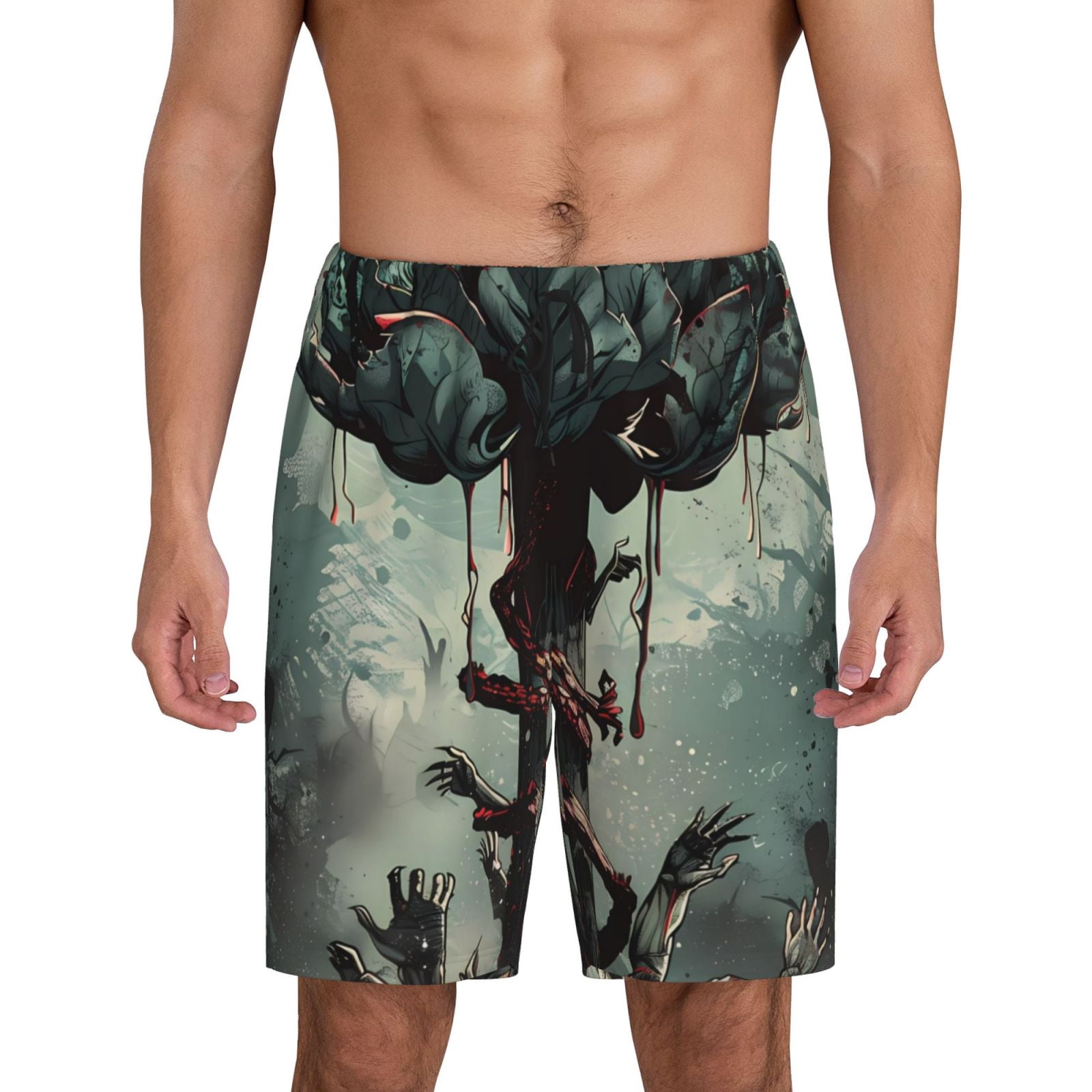 Coaee Zombie Flower Apocalypse for Men's Pajama Pants, Sleep Pajama ...
