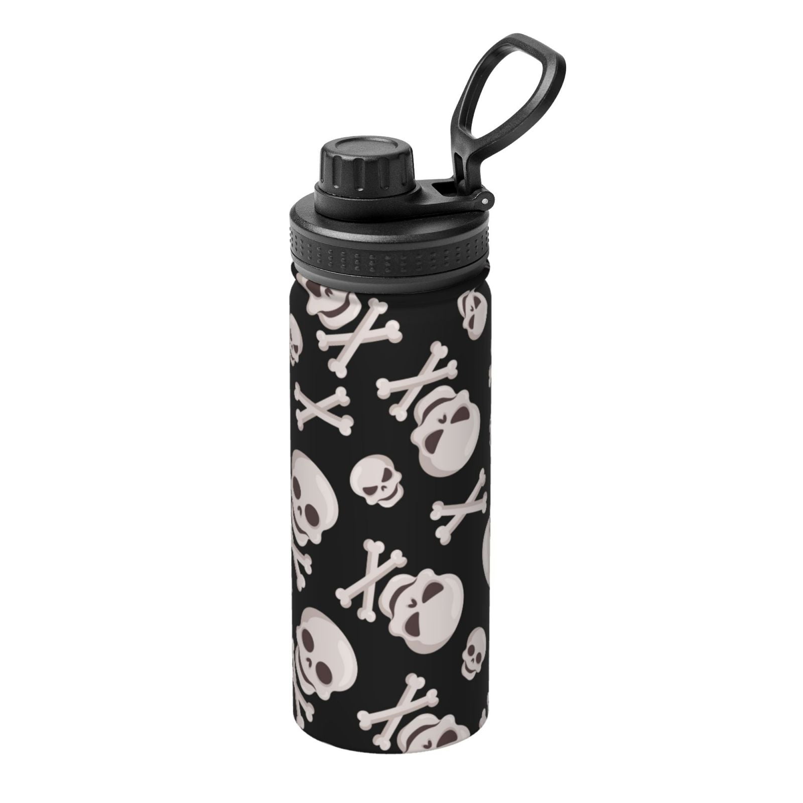 Coaee black white Skull bone for 18oz Sports Insulated Kettle for Men ...
