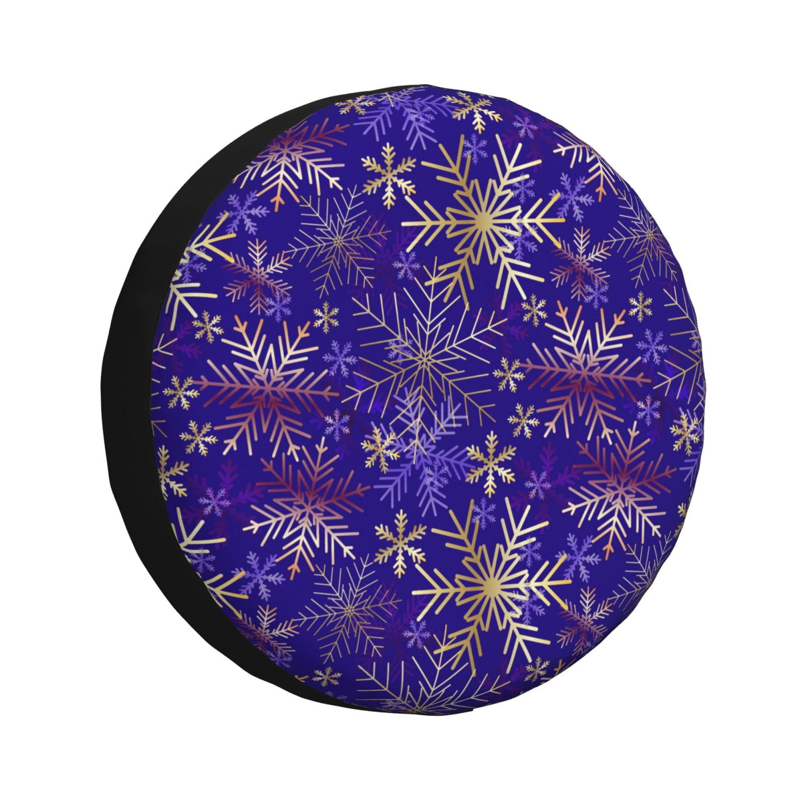 Coaee blue purple Snowflake for Tire Cover,Car Tire Tust Cover,Wheel Protector,Waterproof UV Sun ...