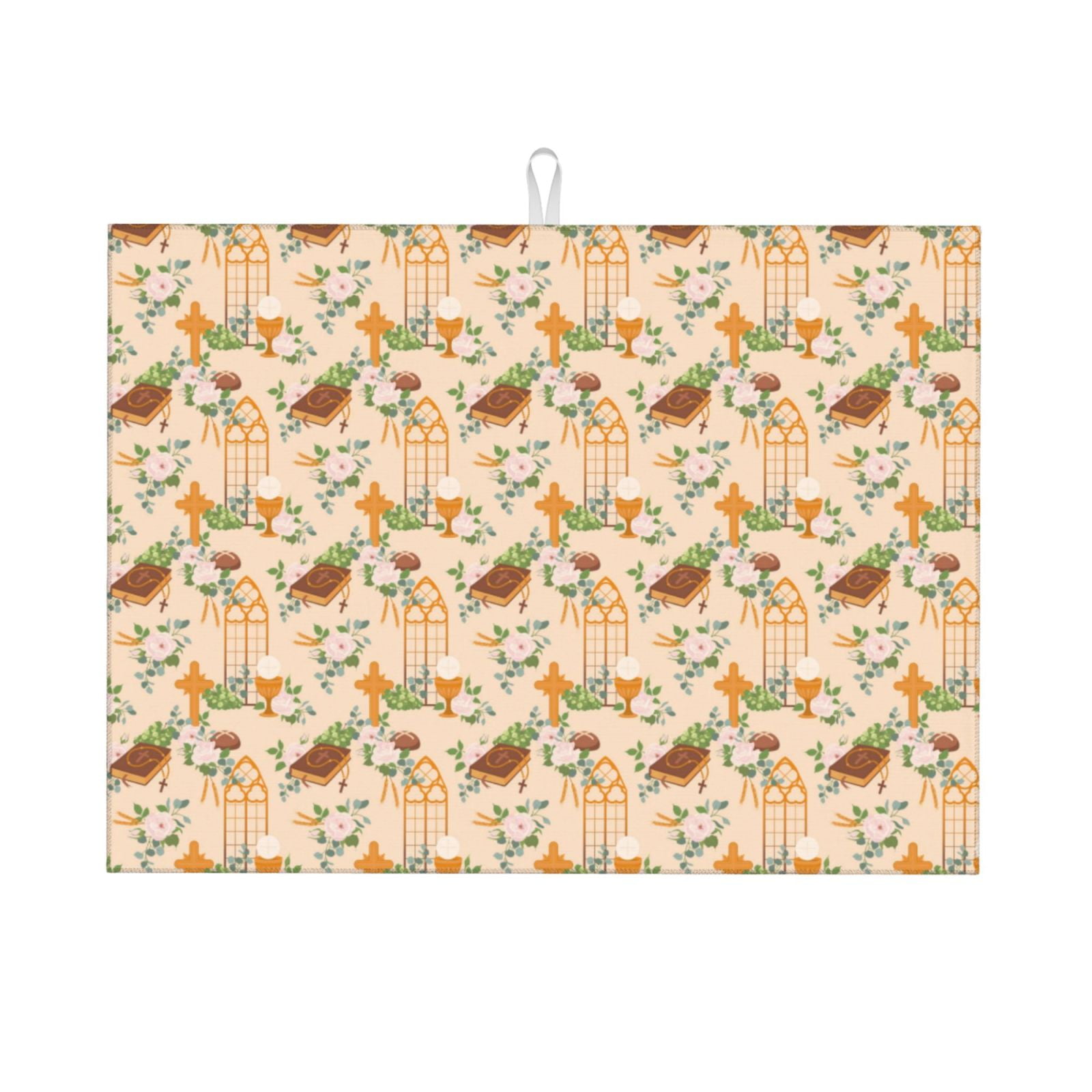 Coaee cross for Kitchen Drying Mat,Foldable andWater-Absorbent,Suitable ...