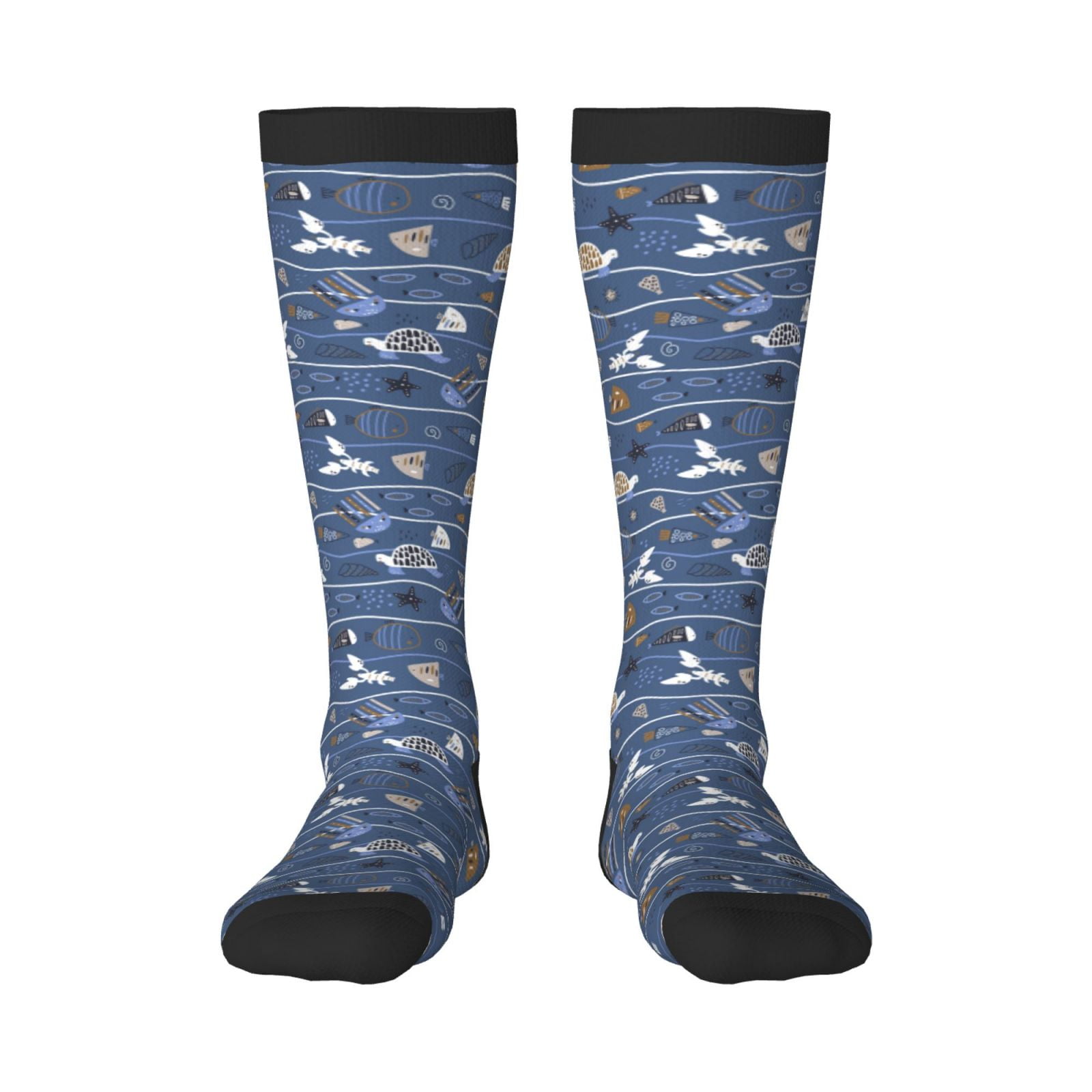 Coaee cute fish octopus Socks, Stylish Sports High Socks Breathable ...