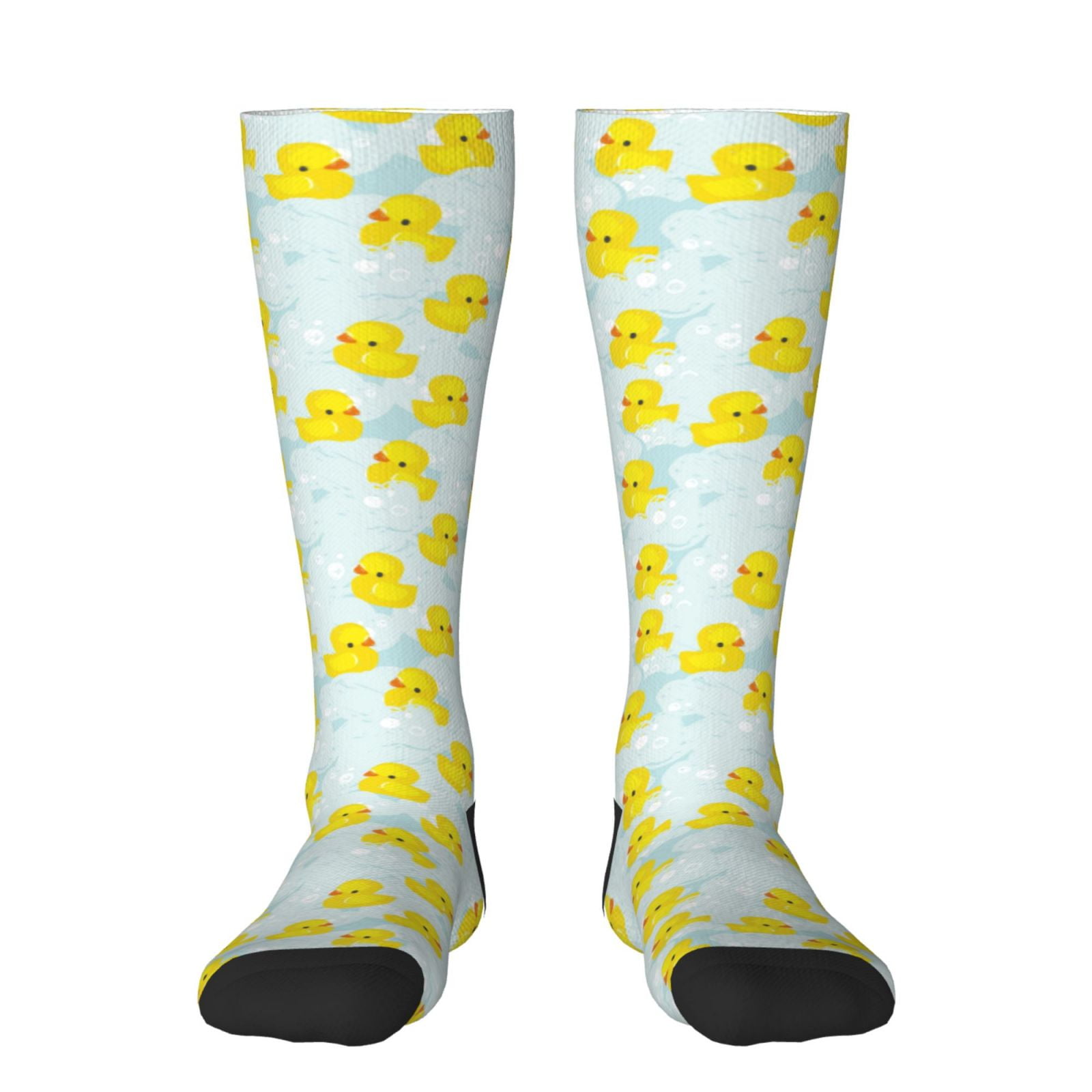 Coaee cute rubber duck Socks, Stylish Sports High Socks Breathable Sock ...