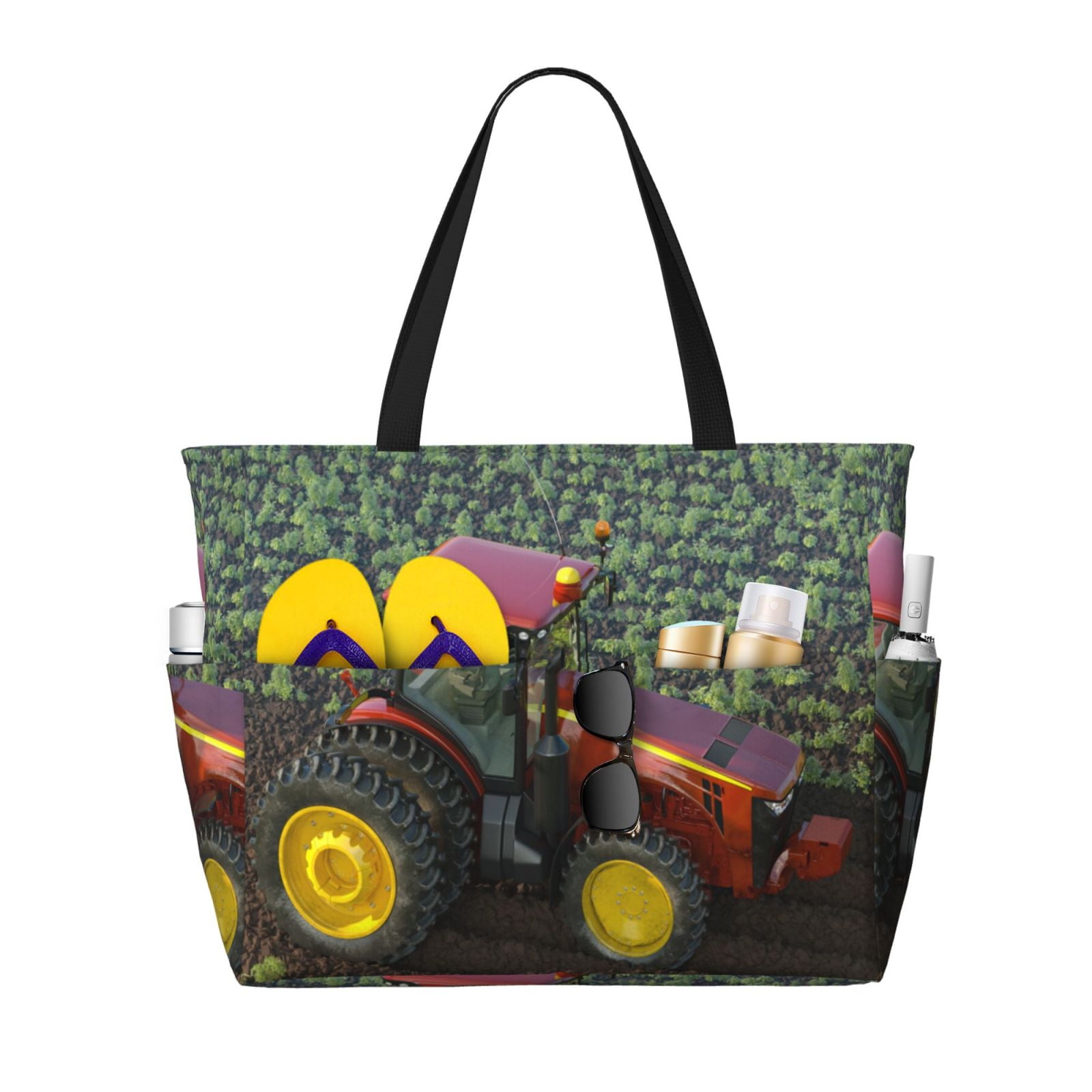 Coaee farm tractor for Beach Travel Bag, Family Vacation Bag, Multi ...