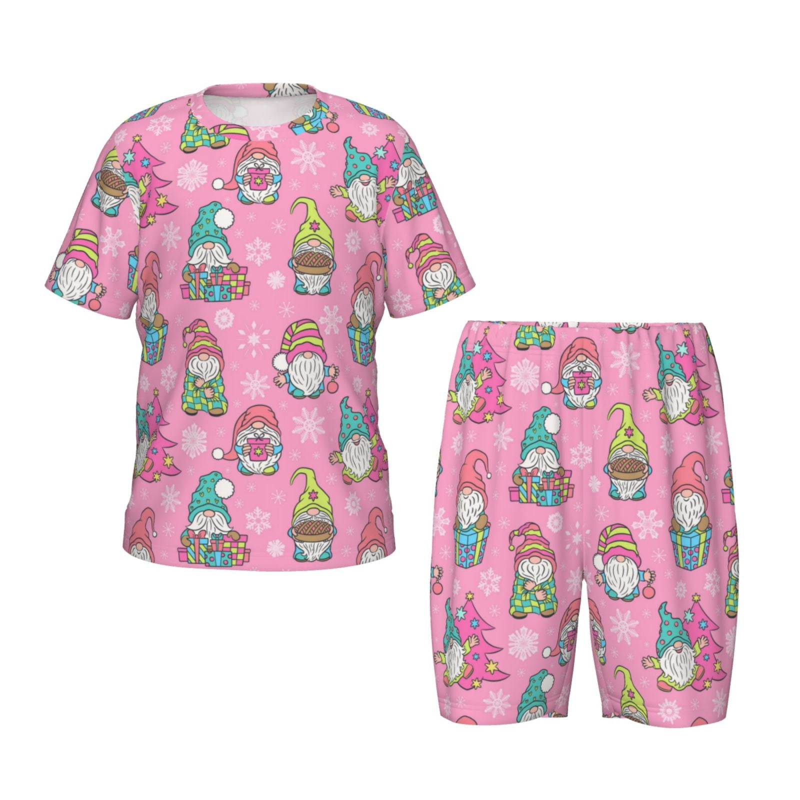 Coaee pink Holiday Joy for Short Sleeve Pajamas Kids Summer Pjs ...
