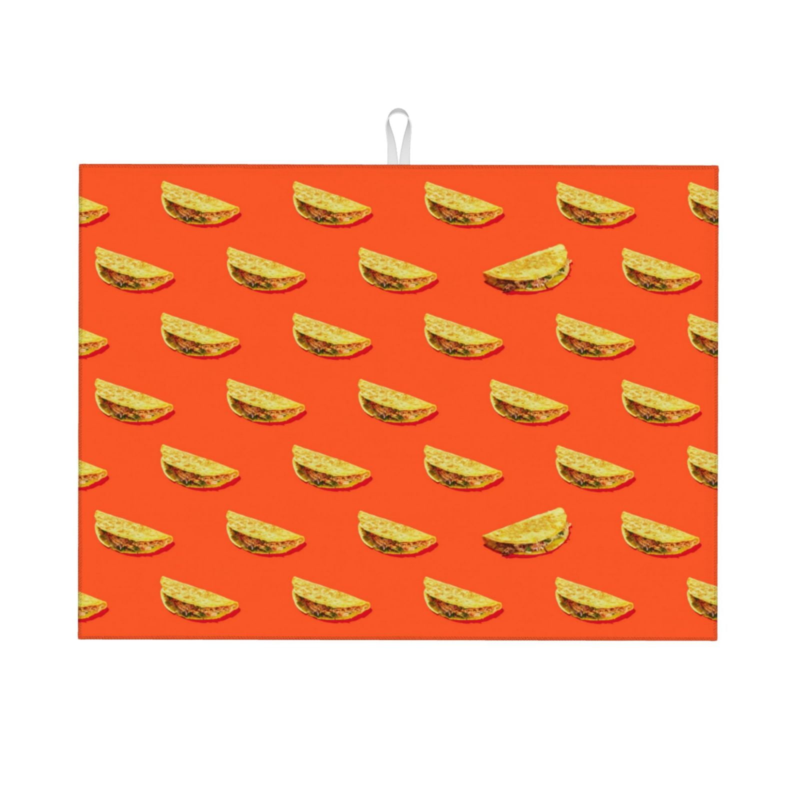 Coaee tortilla tacos for Kitchen Drying Mat,Foldable andWater-Absorbent ...