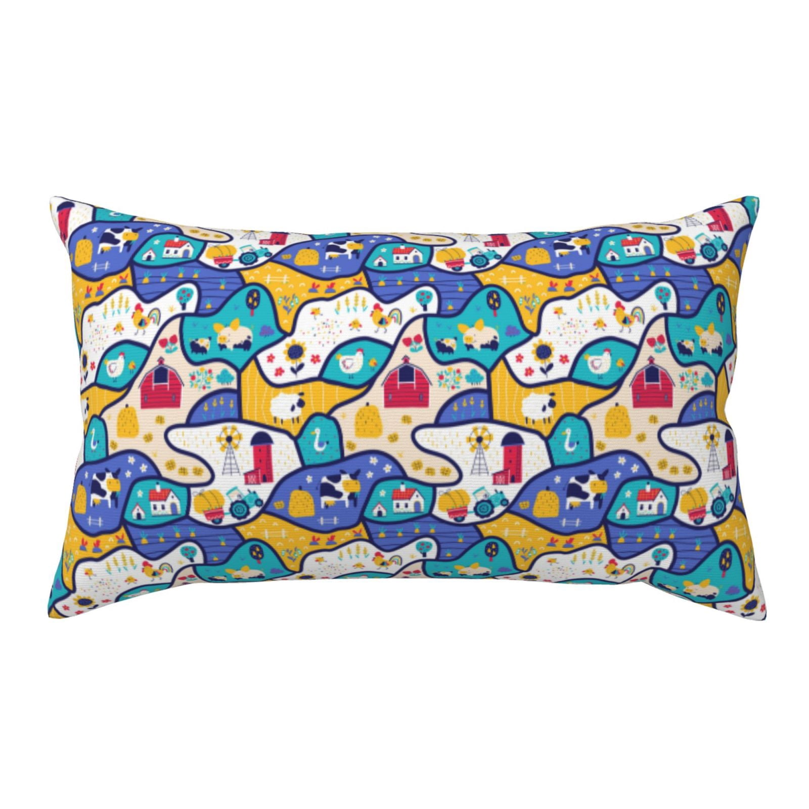 Coaee tractor and garden for Envelope Opening Pillowcase,Soft Long ...