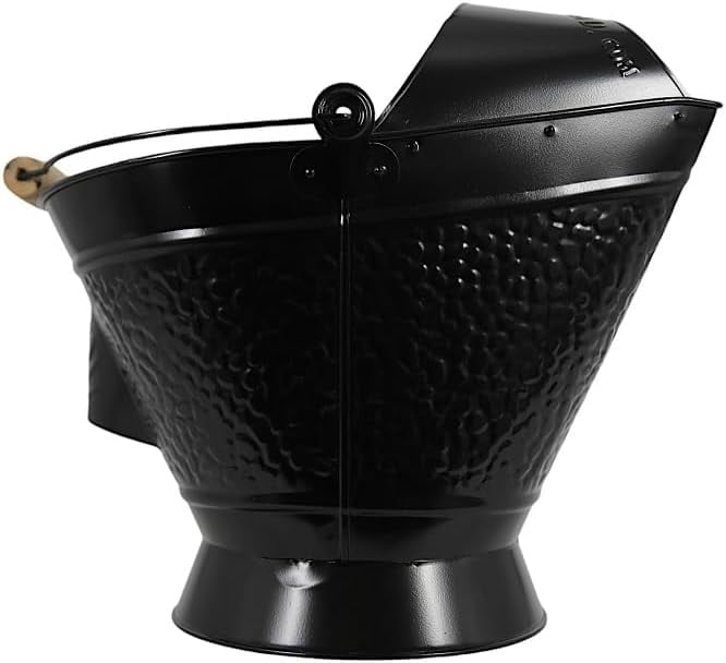 Coal Hod Bucket - Black - Decorative Appeal - for Fireplace & Pellet ...