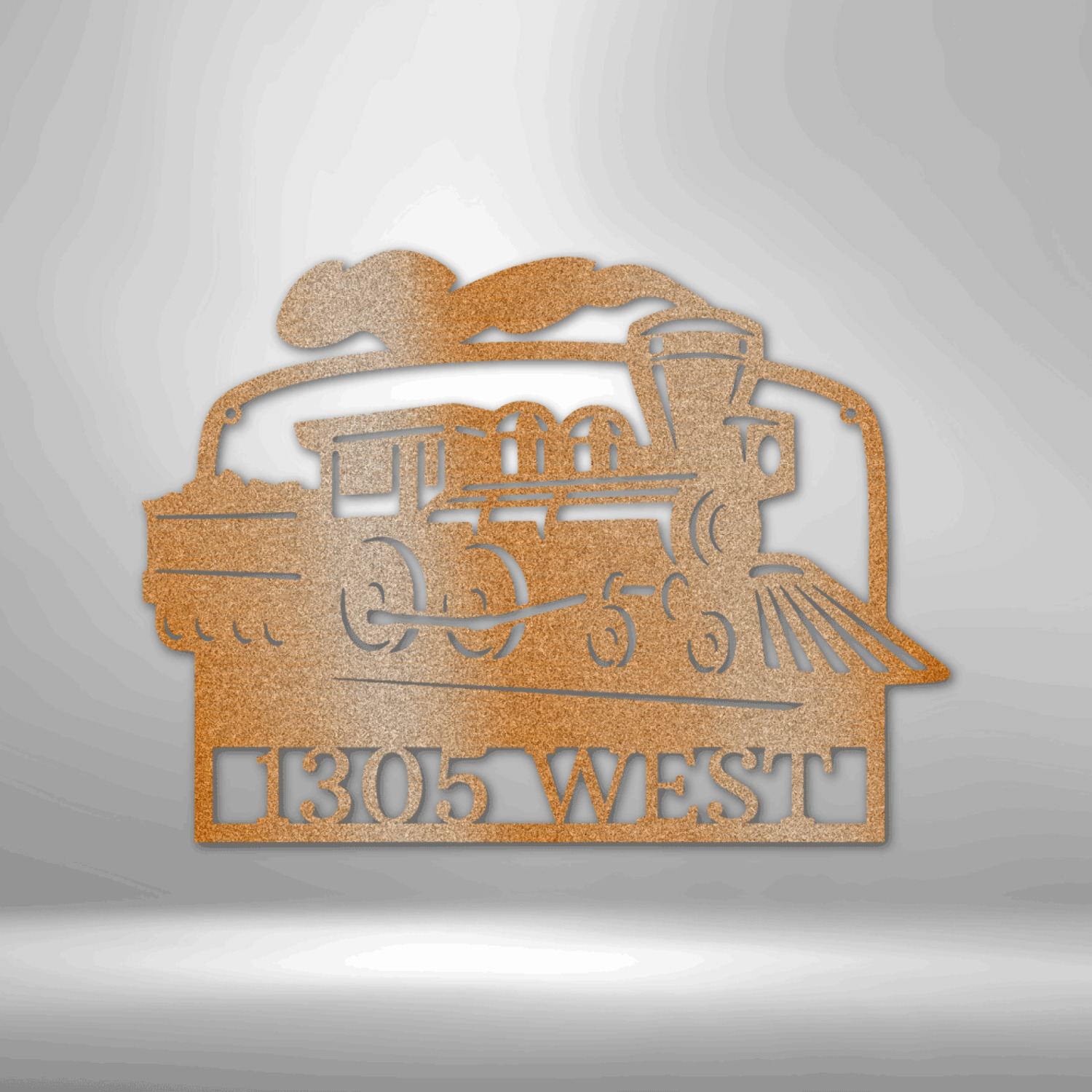 Custom Coal Train Metal Monogram Wall Sign - SS063 - Walmart.com