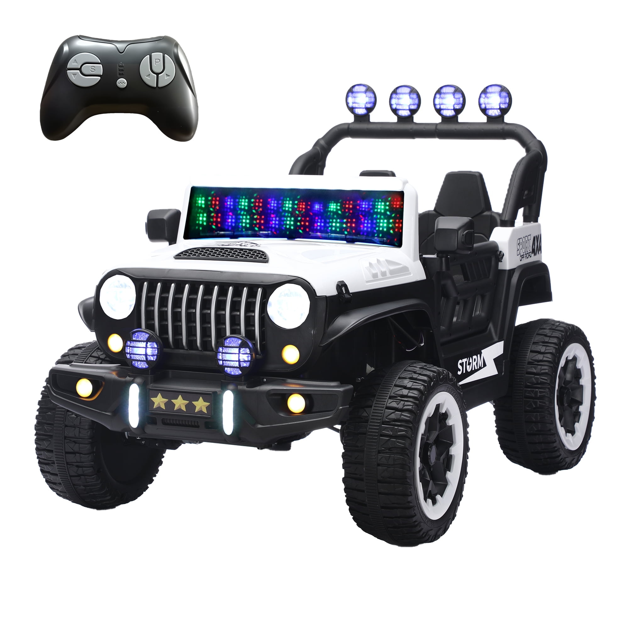 Coane 24V 2-Seater Ride On Truck for Kids, 4WD Off-Road UTV with ...