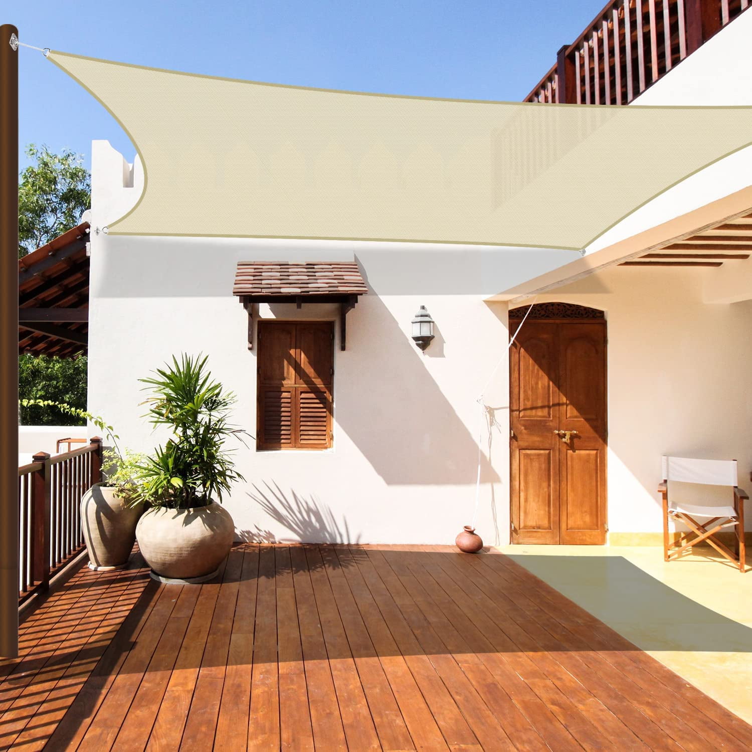 Coarbor 10'x12' Custom Size Sun Shade Sail Outdoor Canopy Cover ...