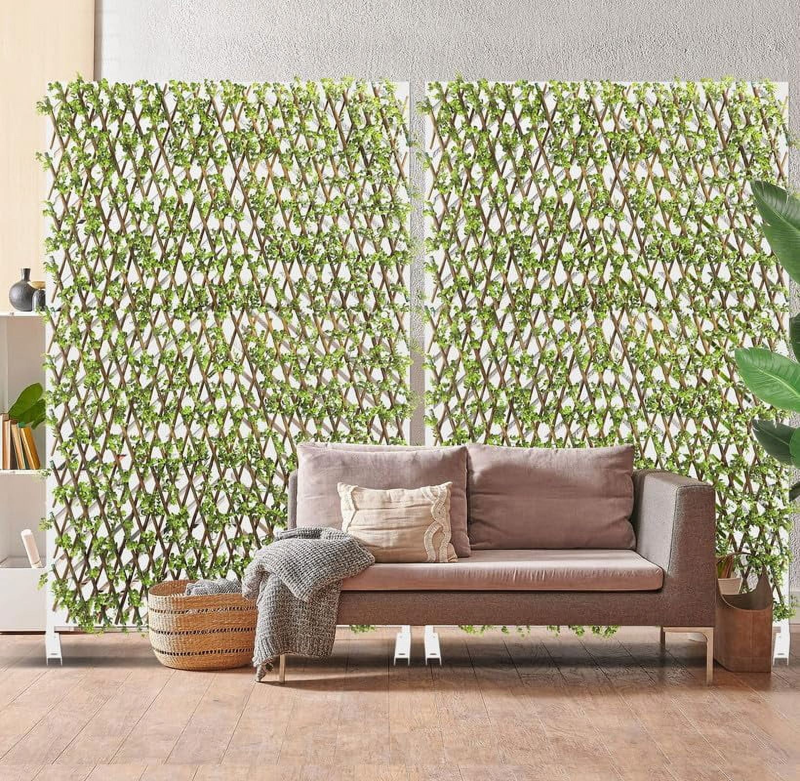 Coarbor 3 Packs Artificial Leaf Faux Ivy Expandable Privacy Fence ...