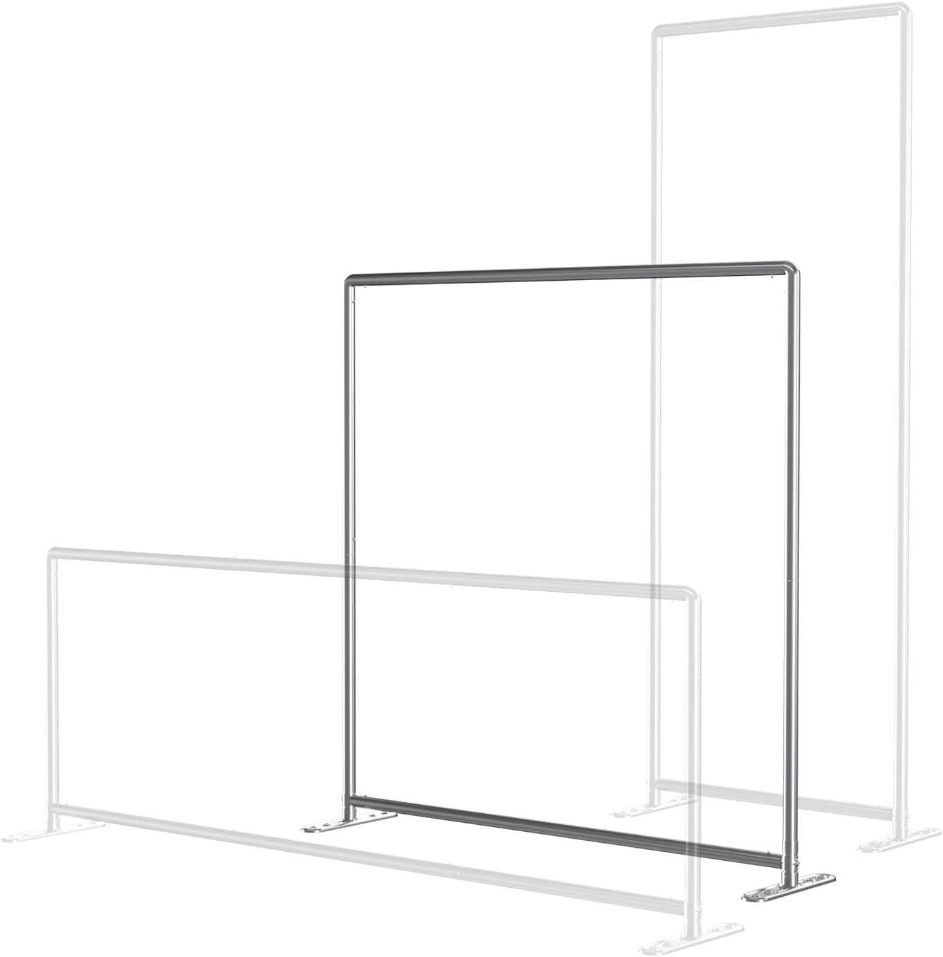 Coarbor Metal Frame Stand Backdrops Sign Poster Standing Holder Privacy ...