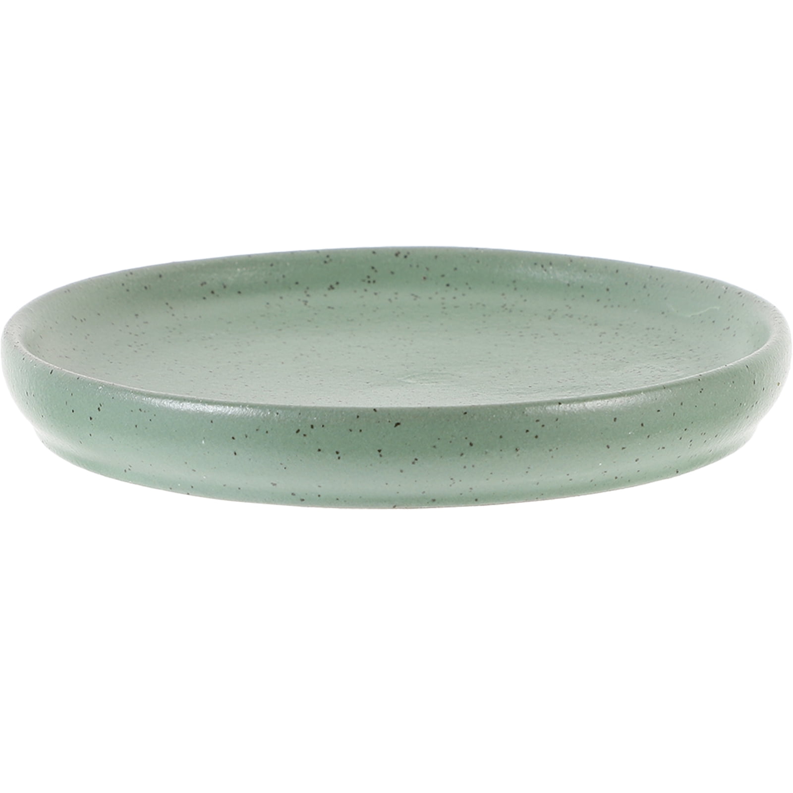 BRIGHTFUFU Clay Snack Serving Plate Green For Restaurant Displaying ...