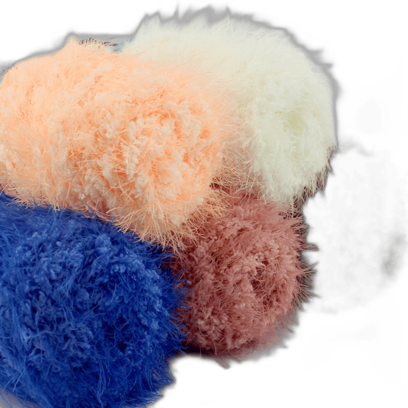Coarse Wool Yarn Imitation Fur Coral Mink Velvet Wool Clumps Long Hair ...