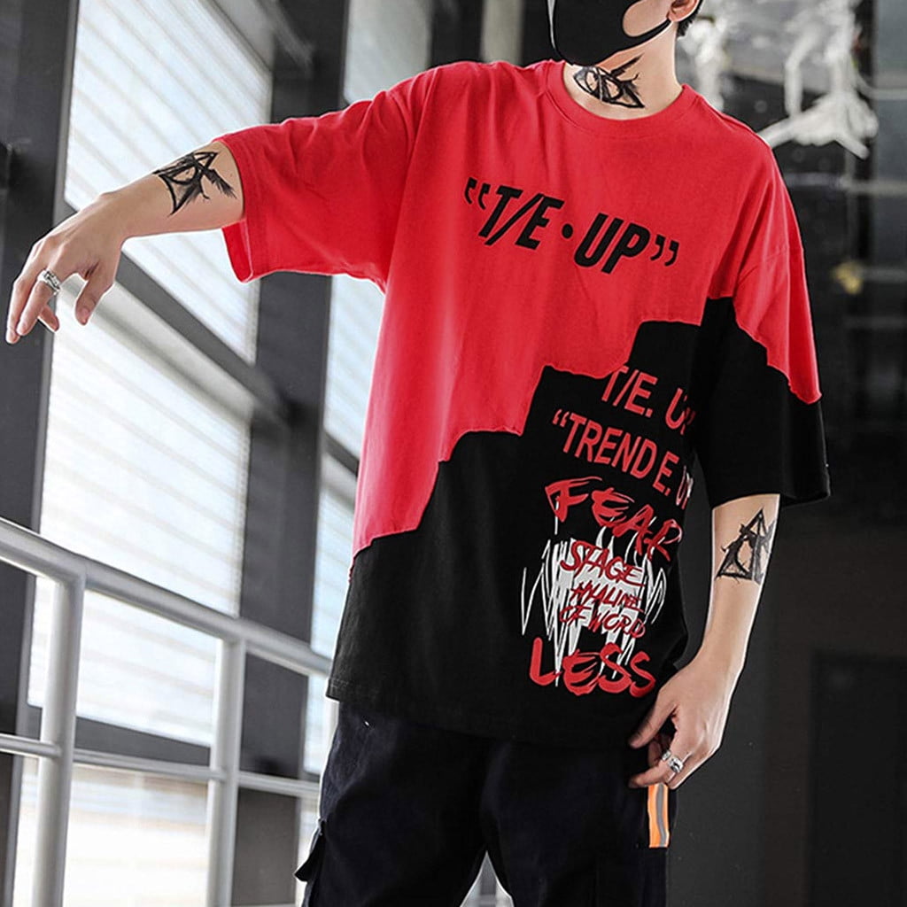 Coarshan Tshirts For Men Unisex Summer Streetwear Casual Hip Hop