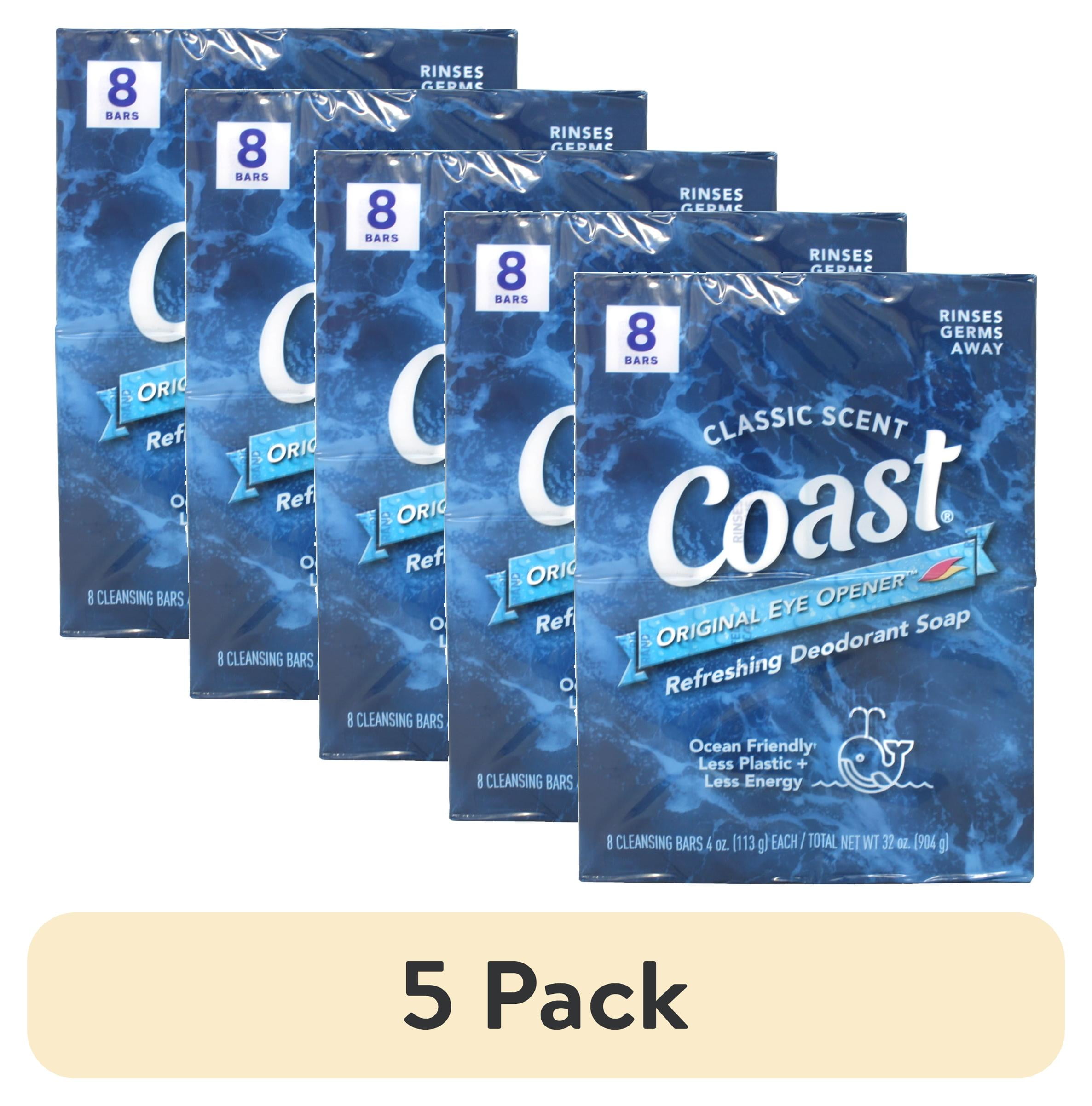 (5 pack) Coast Bar Soap Classic 4.0 OZ x 8 pack - Walmart.com