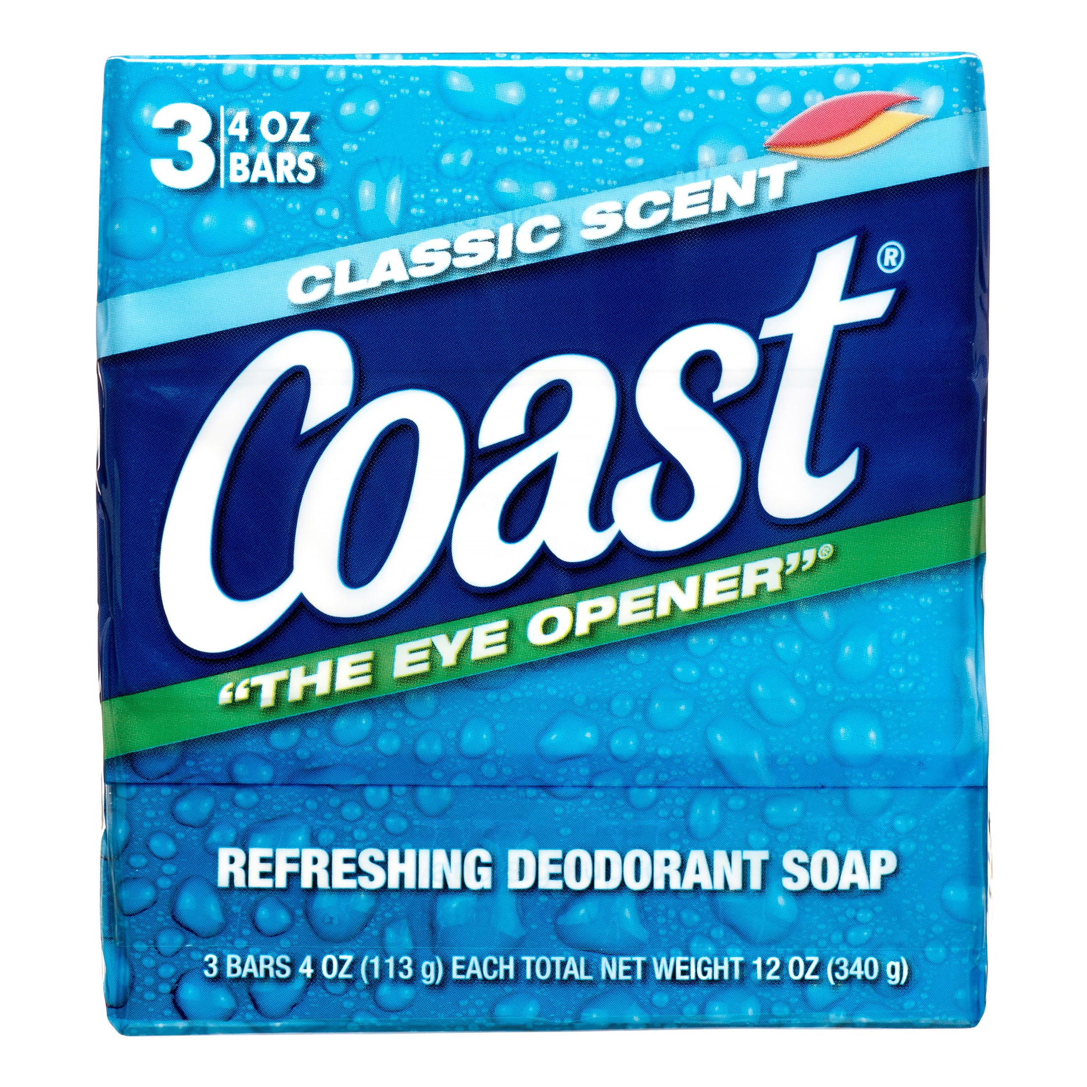 Coast Classic Scent Body Soap Bath Bar, 4 Oz, 3 Ct - Walmart.com