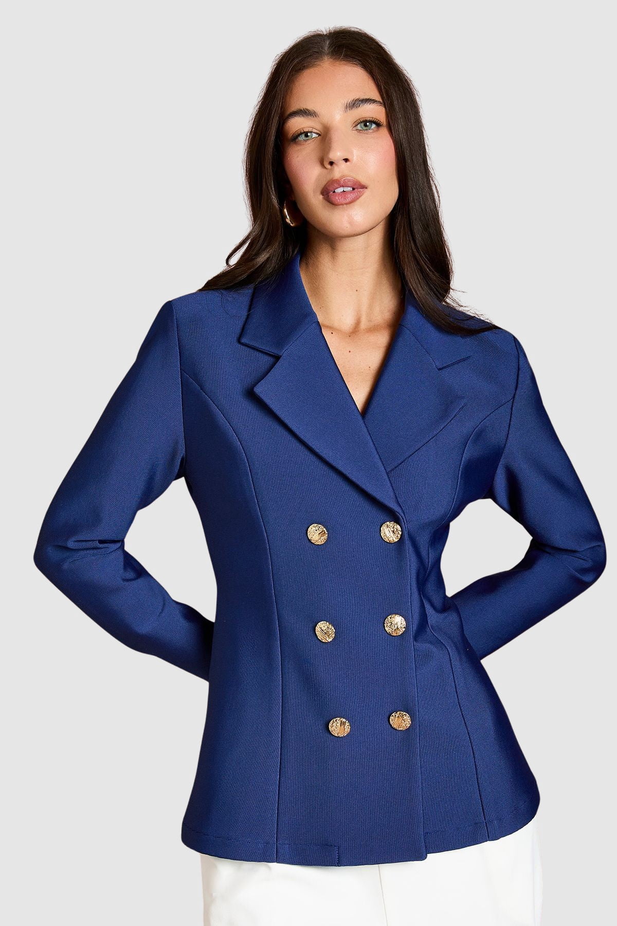 Coast Double Breasted Bandage Blazer - Navy, 12 - Walmart.com