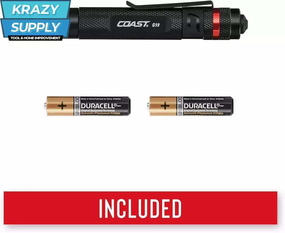 Coast G19 54 Lumen Inspection Beam LED Penlight with Adjustable Pocket ...