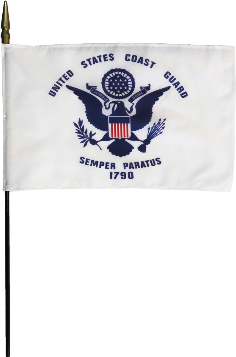 Coast Guard - 8"X12" Stick Flag - Walmart.com