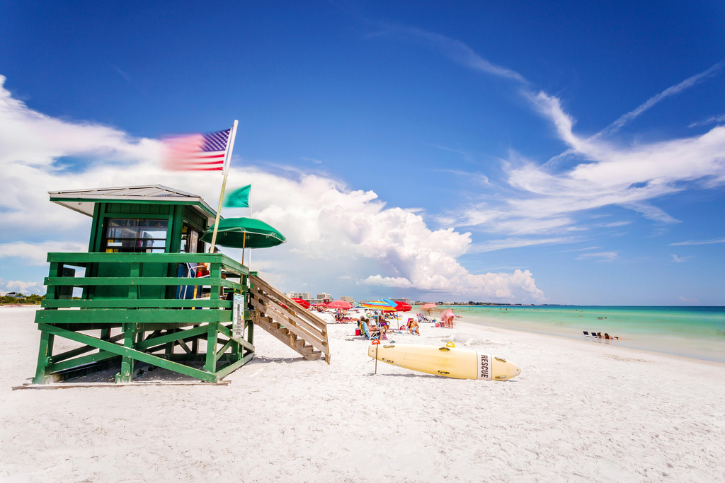 Coast Guard Beach House and Beach Siesta Key Florida Photo Photograph ...