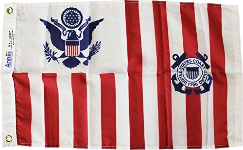 Coast Guard Ensign - 15 in x 24 in Nylon USCG Ensign - Walmart.com