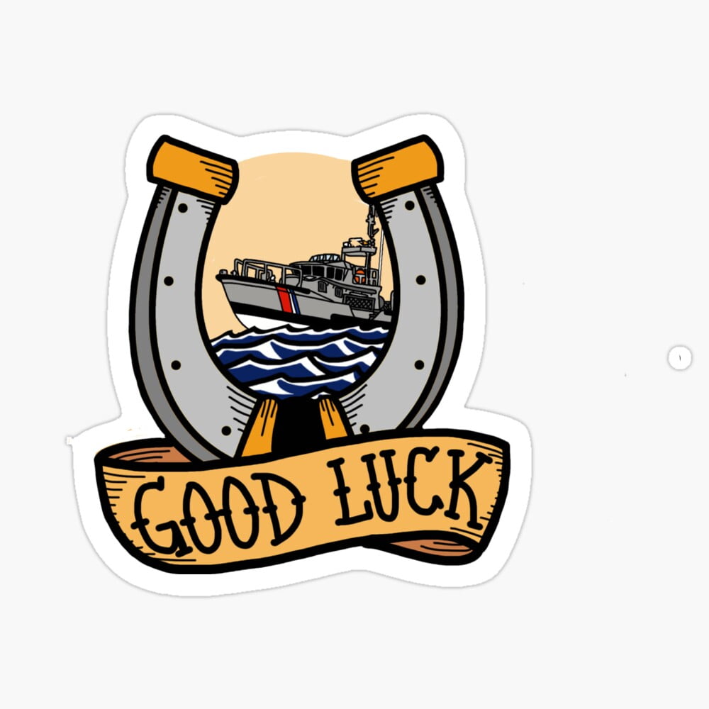 Coast Guard Good Luck - 47 Motor Lifeboat Sticker Baseball Sticker ...