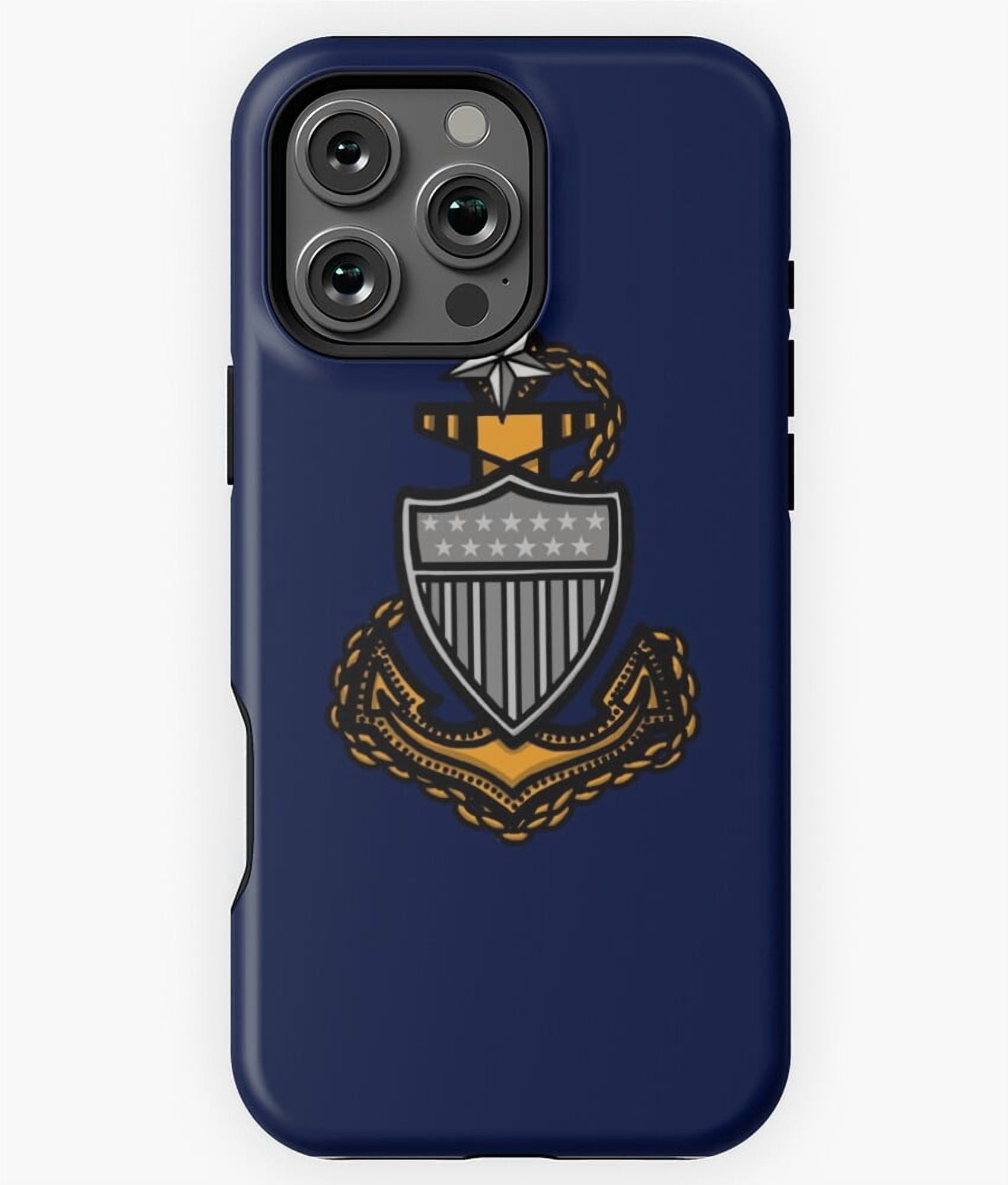 Coast Guard Senior Chief Anchor USCG Phone Case for iPhone 16 15 14 13 ...