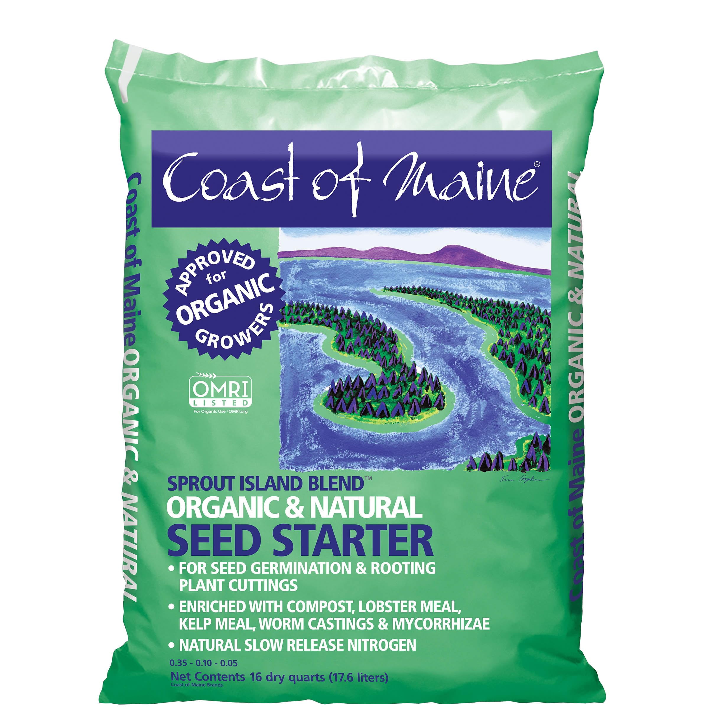 Coast of Maine Organic & Natural MTN1 Sprout Island Blend Seed Starter ...