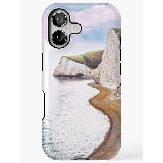 Coast Minimalist Abstract Art Phone Case for iPhone 11 12 13 14 15 16 ...