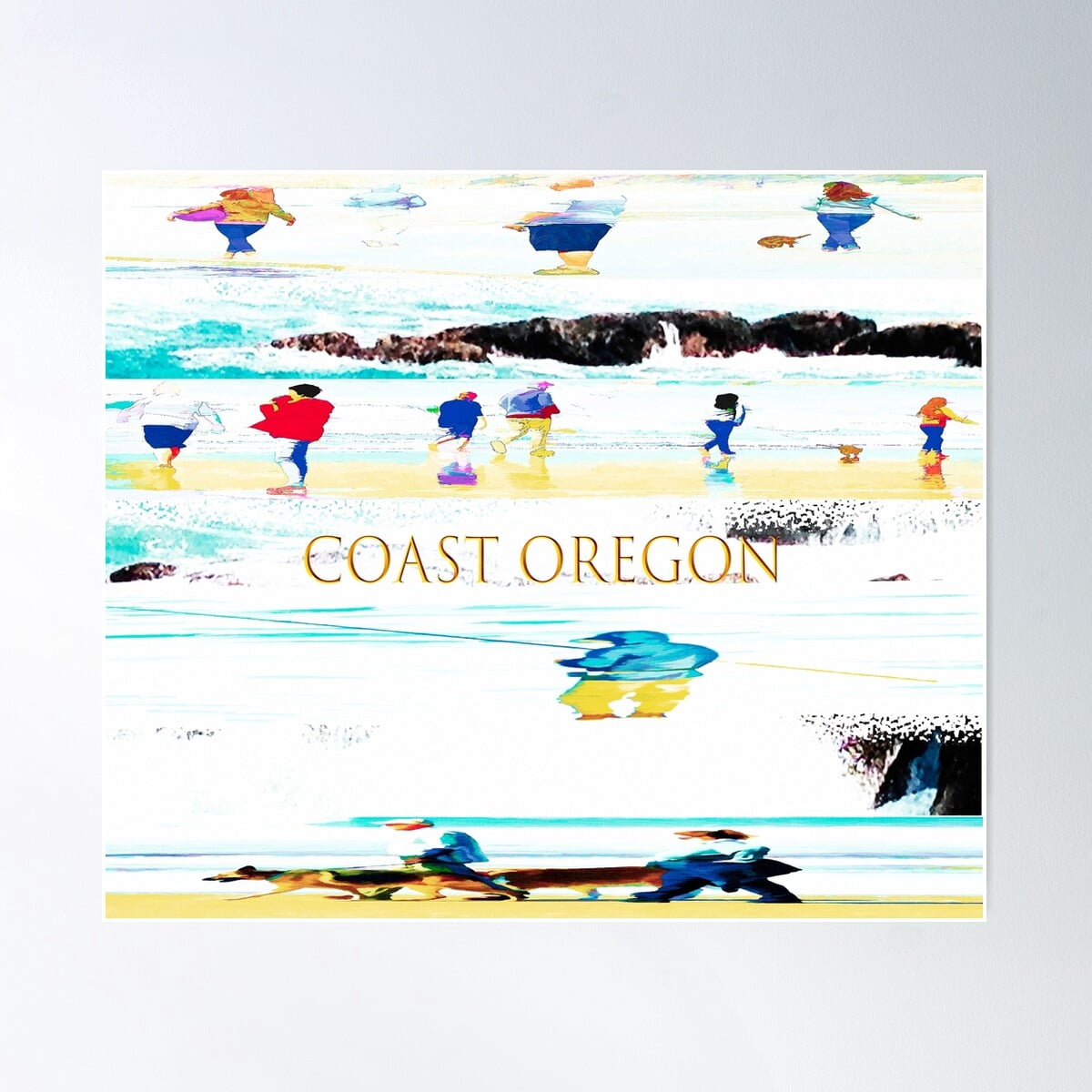 Coast Oregon Poster Wall Art, Modern Wall Decor For Living Room Bedroom ...