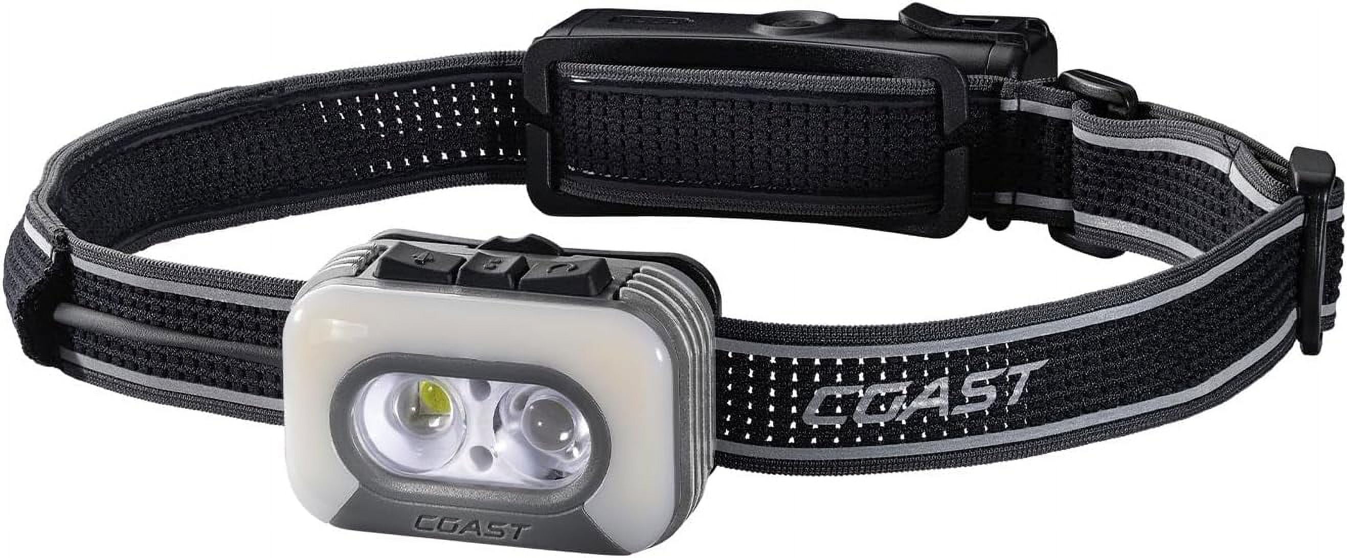 Coast RL35R Voice-Controlled 1100 Lumen Rechargeable LED Headlamp with ...