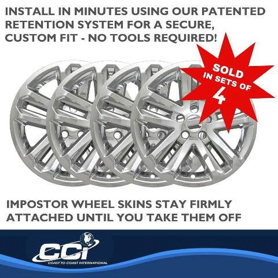 Coast To Coast IWCIMP370X 5 Split Spoke Chrome Plated 18" Wheel Cover ...