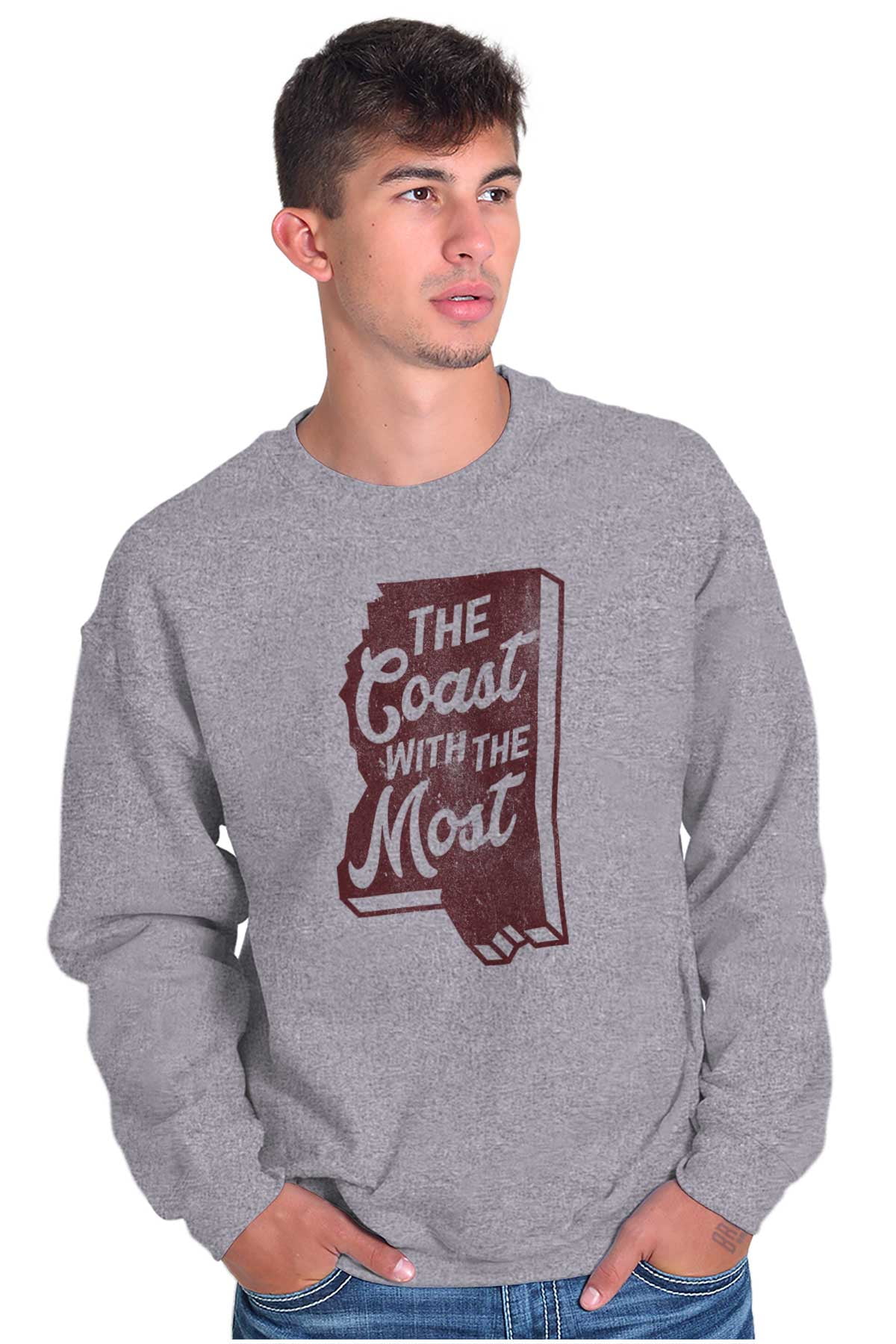 Coast With The Most Mississippi Sweatshirt for Men or Women Brisco ...