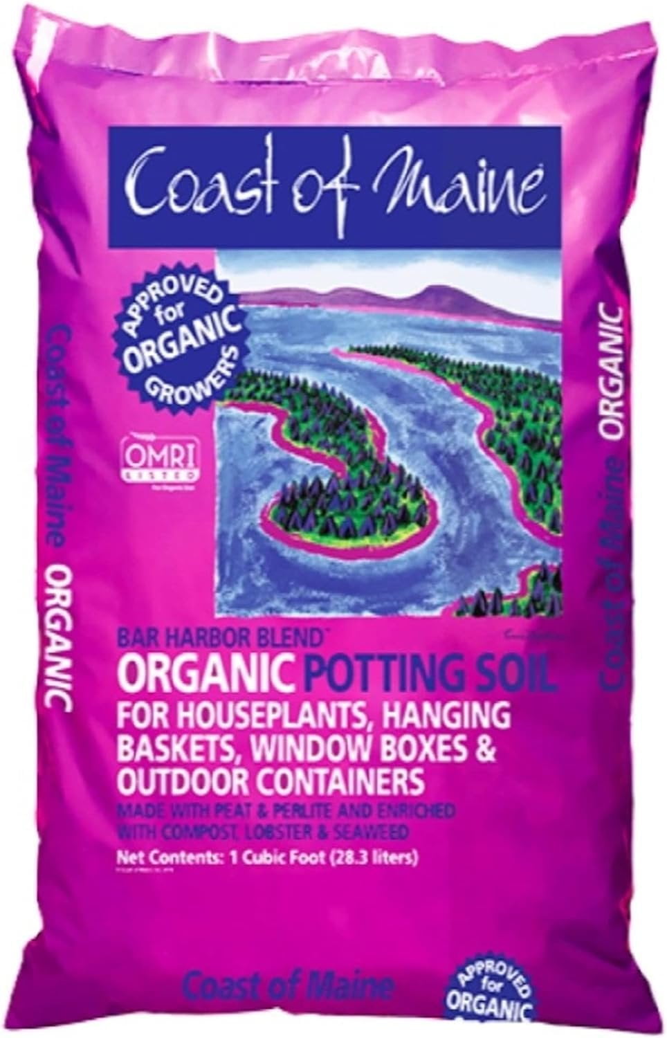 Coast of Maine #BH1 Bar Harbor Blend, Organic Potting Soil, 1 cu ft ...