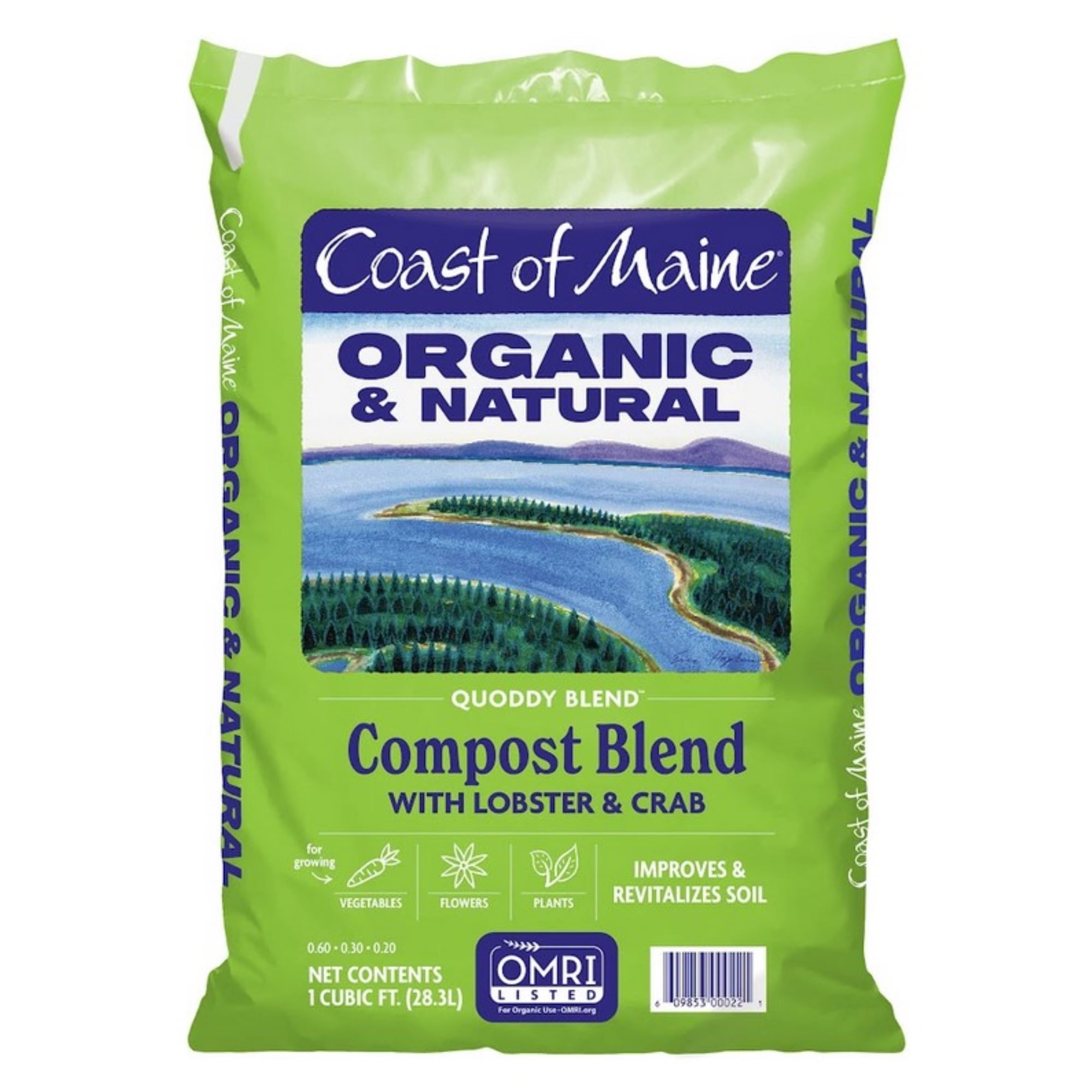 Coast of Maine Quoddy Blend Organic Potting Soil, OMRI Listed Lobster ...