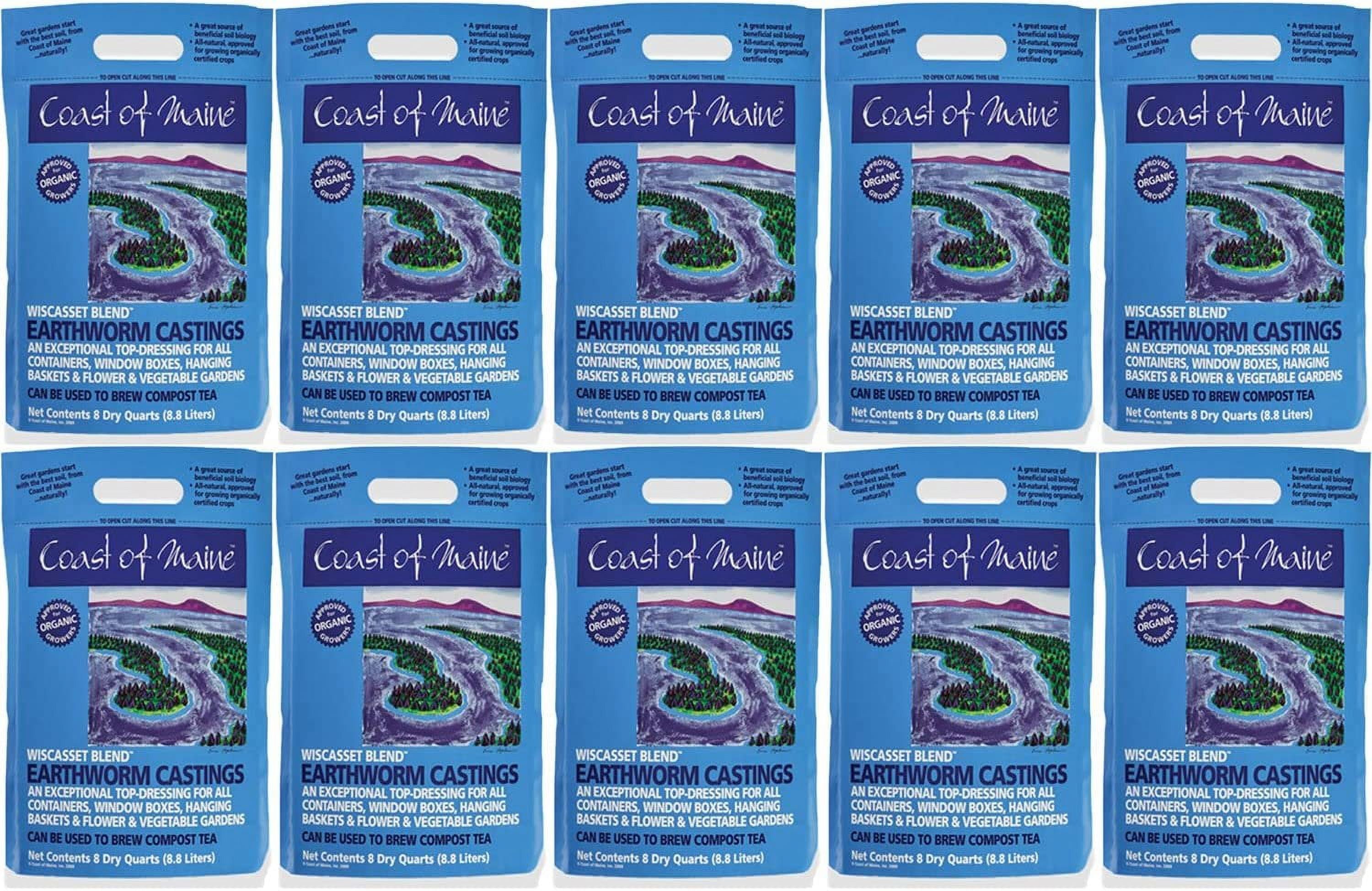 Coast of Maine OMRI Listed Wiscasset Blend Earthworm Castings Compost ...