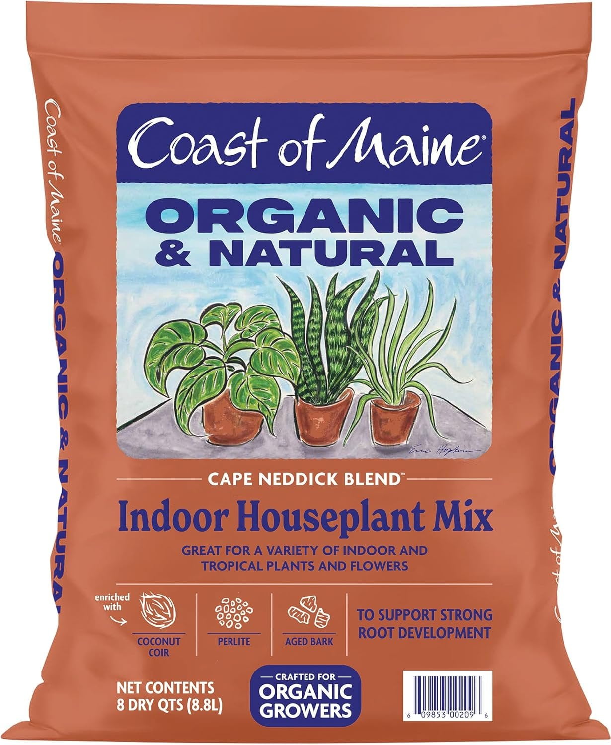 Coast of Maine Organic and Natural Cape Neddick Blend Indoor Houseplant ...