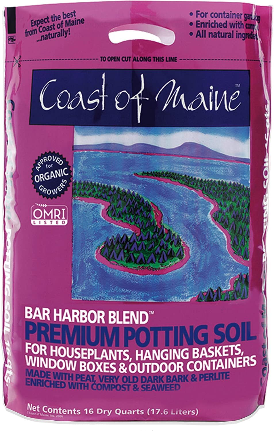 Coast of Maine - Premium Potting Soil - Bar Harbor Blend 16 QT ...