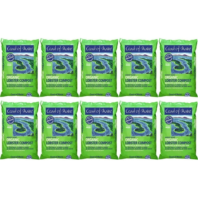 Coast of Maine Organic Lobster & Crab Compost Soil, 1 Cubic Foot, 10 ...