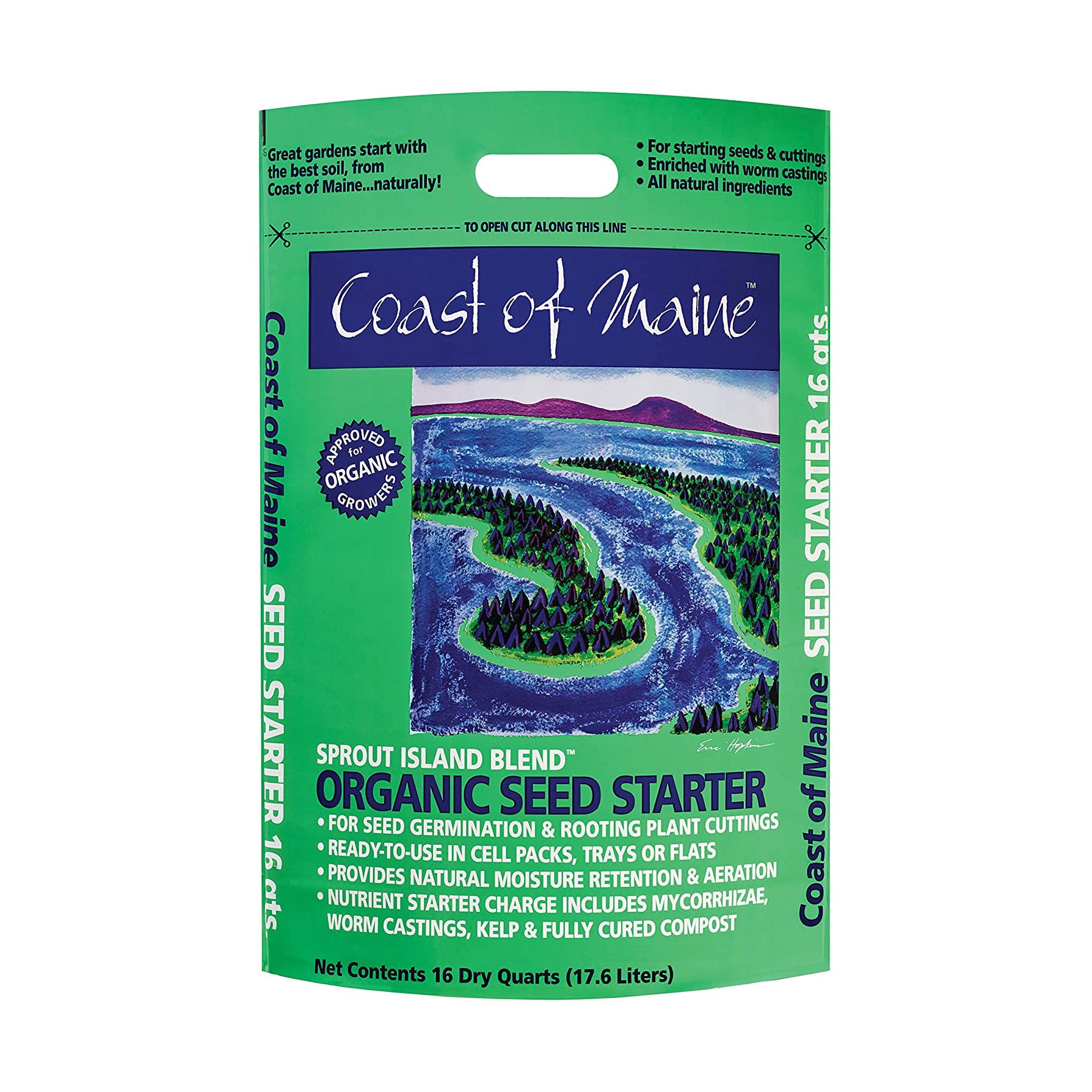 Coast of Maine Sprout Island Organic Seed Starter for Root Plant ...
