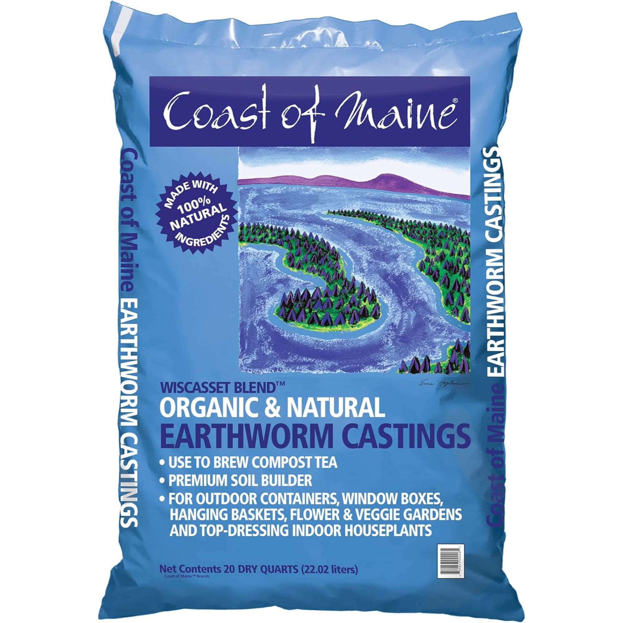 Coast of Maine Wiscasset Blend Organic and Natural Earthworm Castings ...