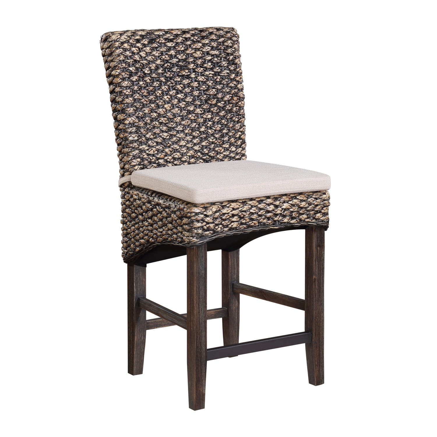 Coast to Coast Quest Counter-Height Dining Bar Stools, Cream/Natural ...
