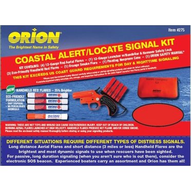 Orion Safety Products Handheld Emergency Signal Flares, Orange Smoke ...